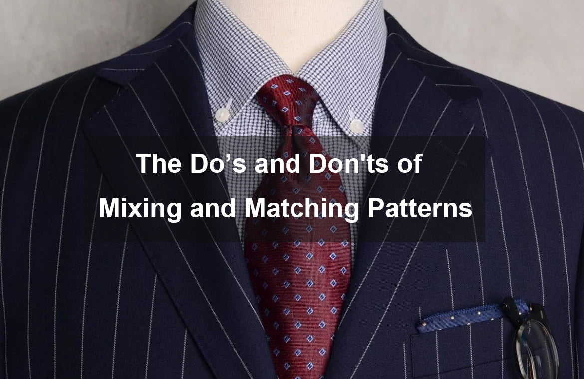 The Do’s and Don'ts of Mixing and Matching Patterns – plmenswear